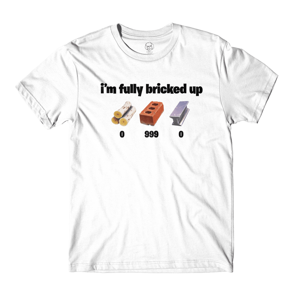 Bricked Up White Tee – Danny Duncan