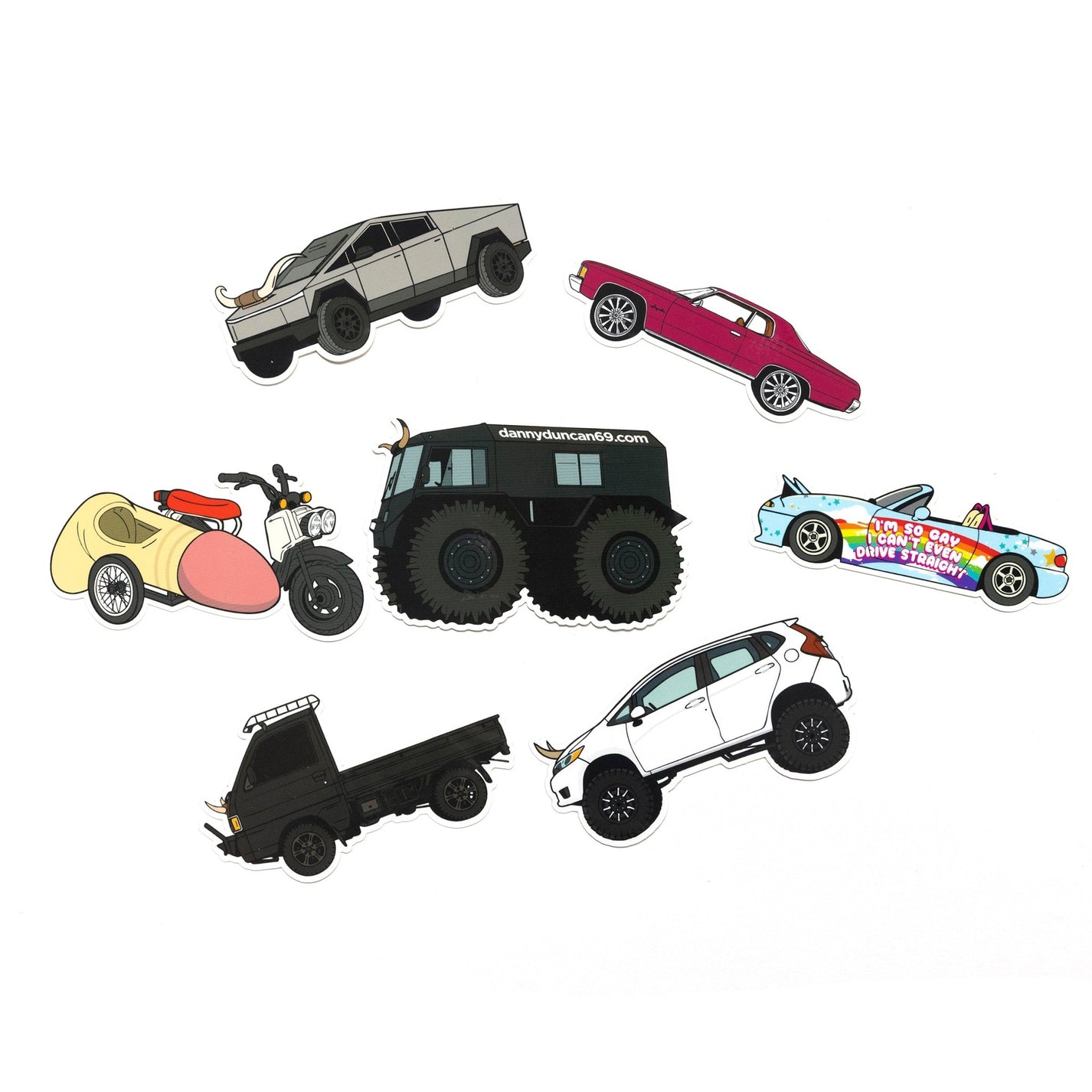 Danny's Vehicles Sticker Pack – Danny Duncan