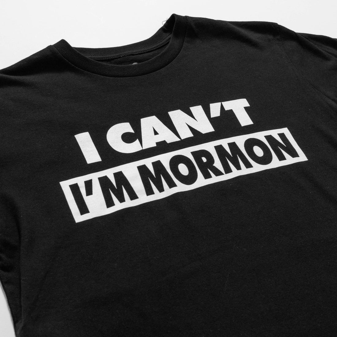 I Can't I'm Mormon Black Tee – Danny Duncan